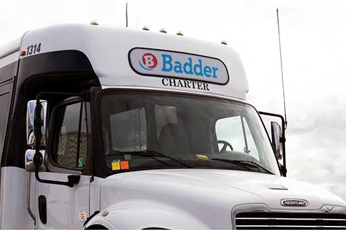 Wedding Transportation - Rent a beautiful Badder Bus for your wedding.